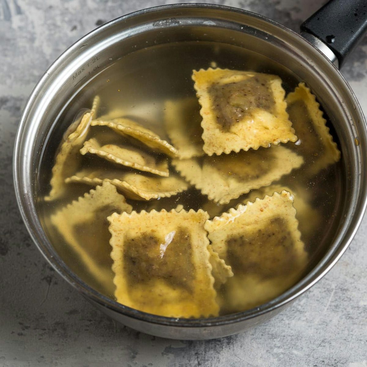 Beef Filled Ravioli in Blue Cheese sauce – Clean Kitchen