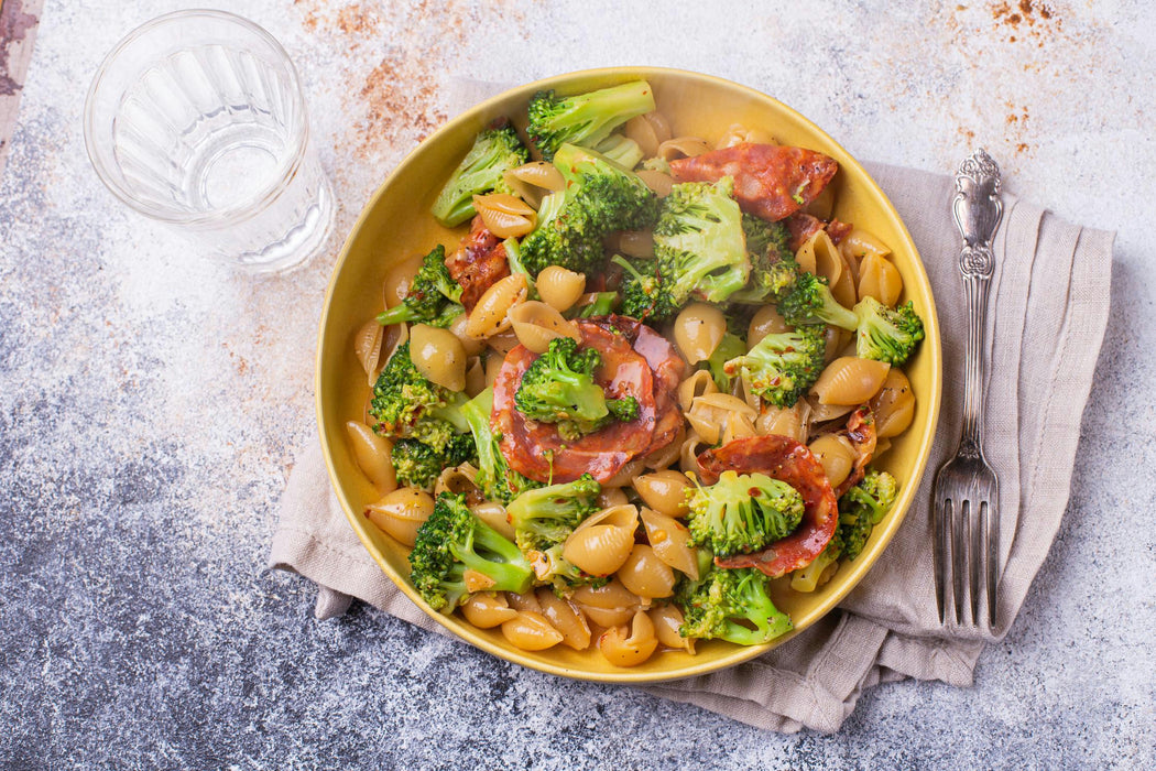 Conchiglie Rustiche Pasta with Chorizo & Broccoli – Clean Kitchen